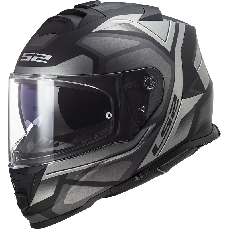 LS2 Storm Faster Matt Titanium Full Face Motorcycle Helmet | Moto World ...