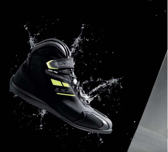 LS2 Garra Man Water-proof Black H-V Yellow Riding Boots | Moto World Nepal