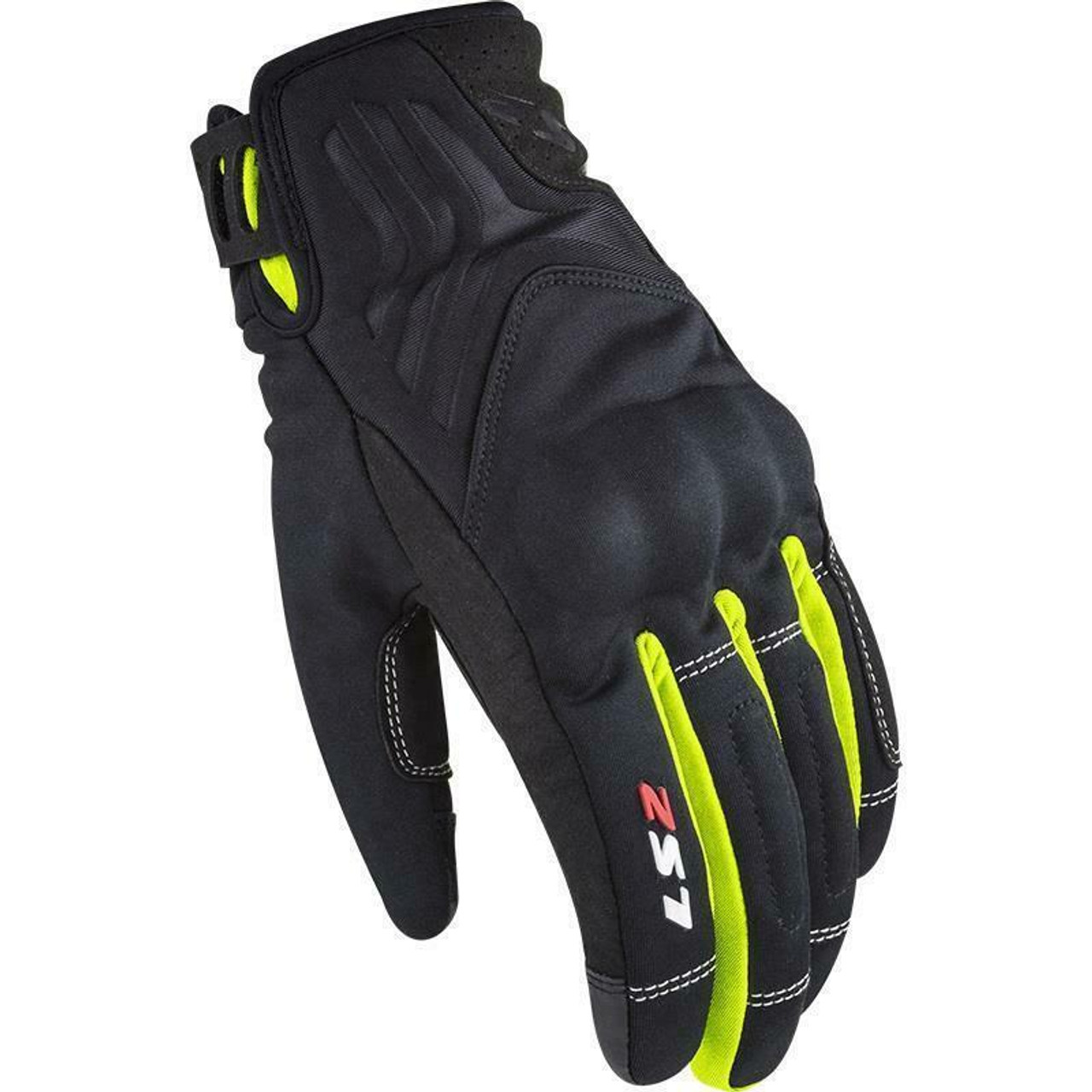 LS2 Jet Man 2 Black H-V Yellow Textile Winter, Wind Proof & Waterproof ...