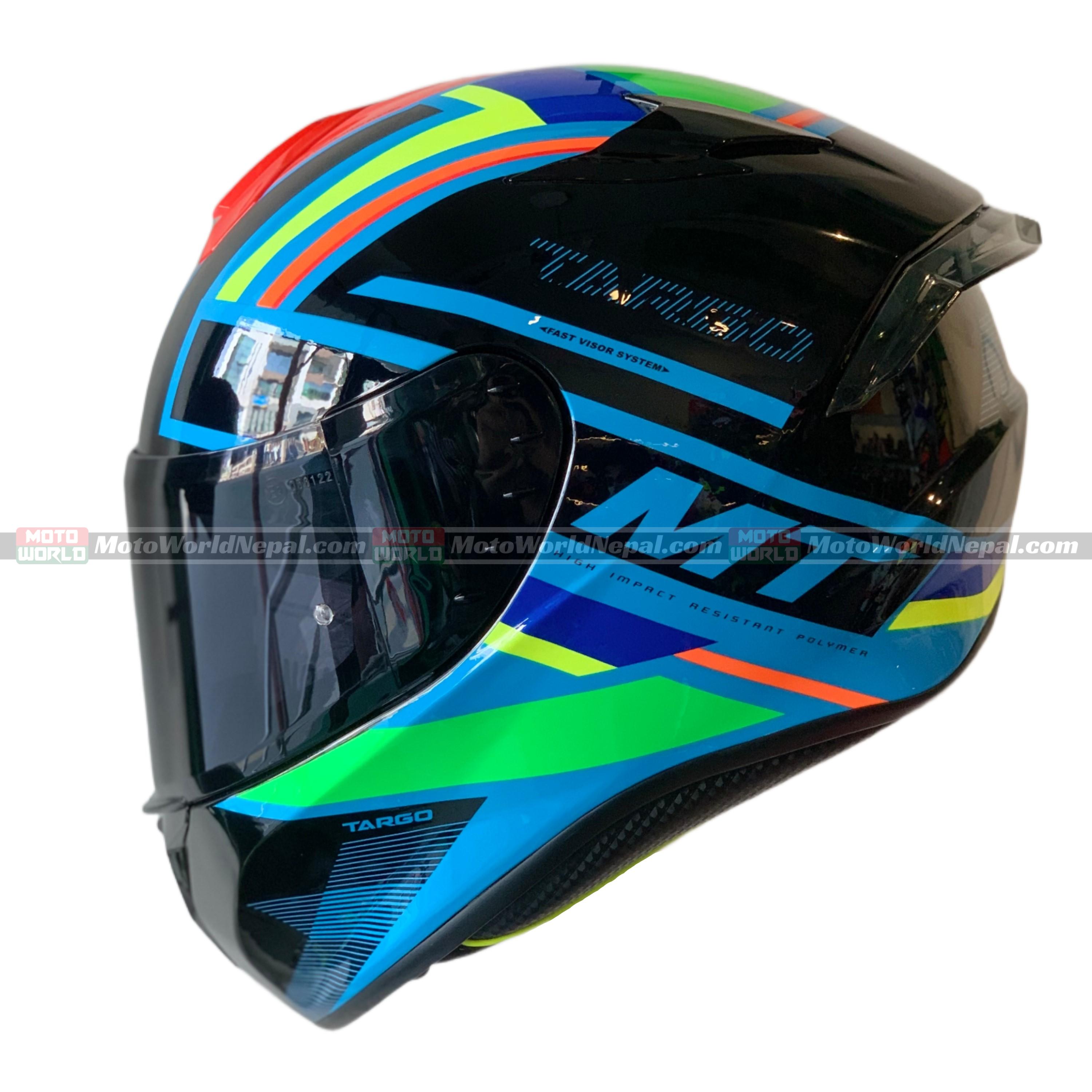 MT Targo Pro Torvi A1 Gloss Black Full Face Motorcycle Helmet | Moto ...