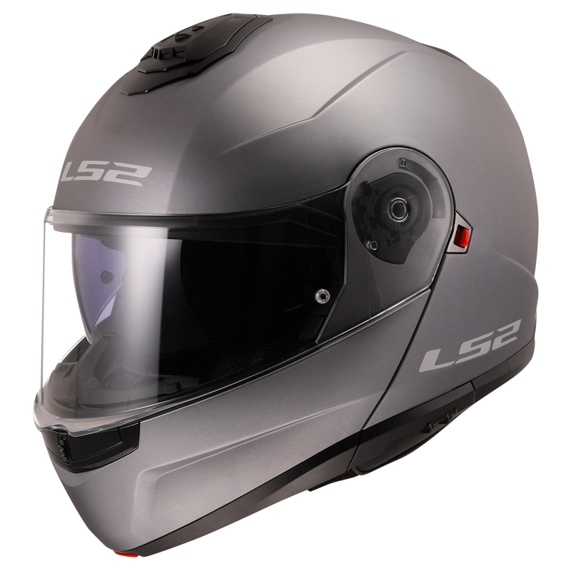 LS2 Strobe II Matt Titanium Modular Motorcycle Helmet | Moto World Nepal