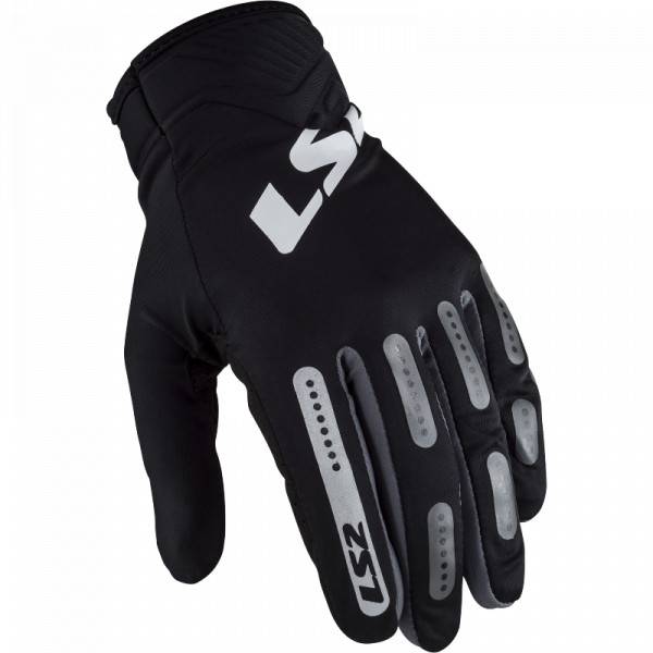 LS2 Bend Man Gloves Black Grey Off Road Gloves For Motorcycle Scooter | Moto World Nepal