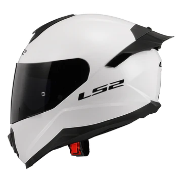 LS2 Flash FF802 Gloss White Full Face Motorcycle Helmet | Moto World Nepal