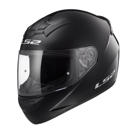 LS2 Rookie Gloss Black Full Face Motorcycle Helmet | Moto World Nepal