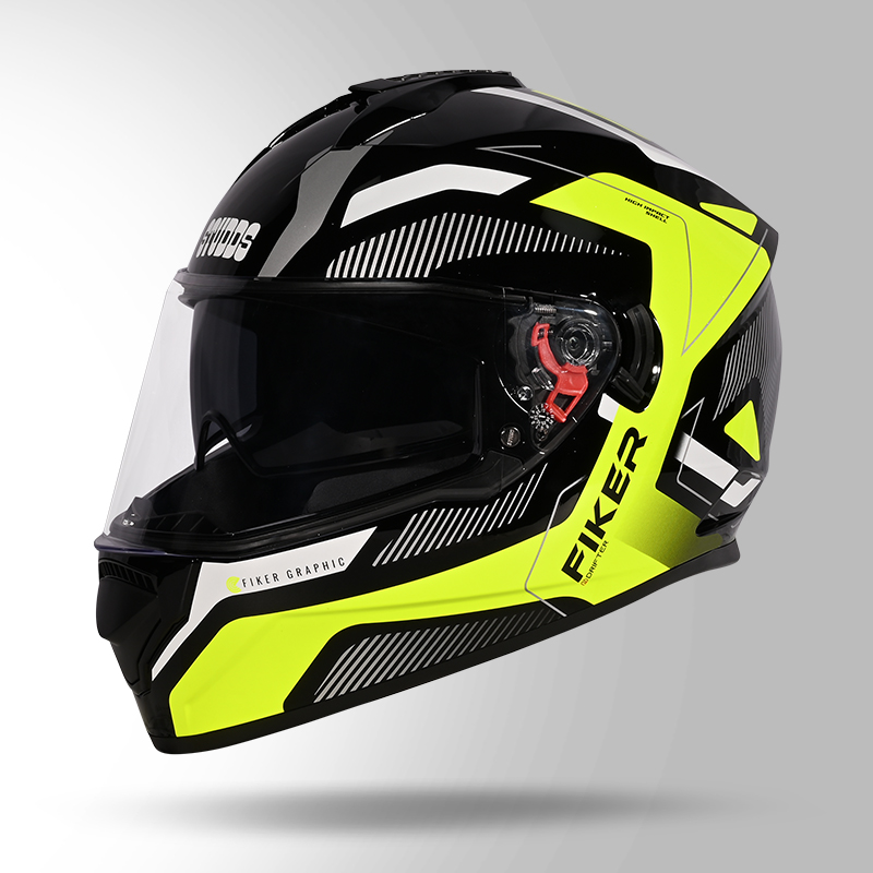 Studds Drifter D5 N5 Yellow Black Full Face Motorcycle Helmet | Moto ...