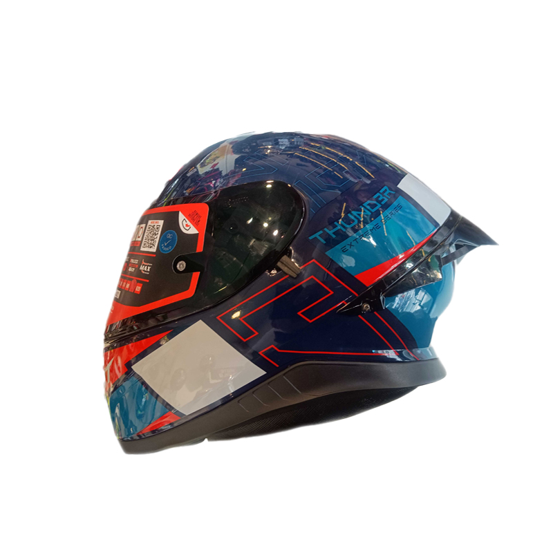 MT Thunder 3 PRO SV Enigma C7 Gloss Blue Full Face Motorcycle Helmet ...