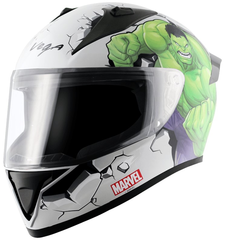 VEGA BOLT MARVEL HULK EDITION HELMET | Moto World Nepal