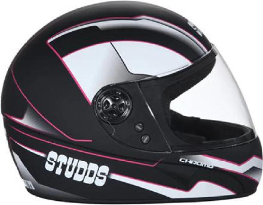 Studds Chrome D4 Matt Black N8 Half Face Motorcycle Helmet | Moto World ...
