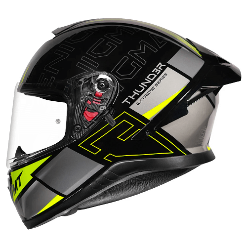 MT Thunder 3 PRO SV Enigma B1 Gloss Fluor Full Face Motorcycle Helmet ...