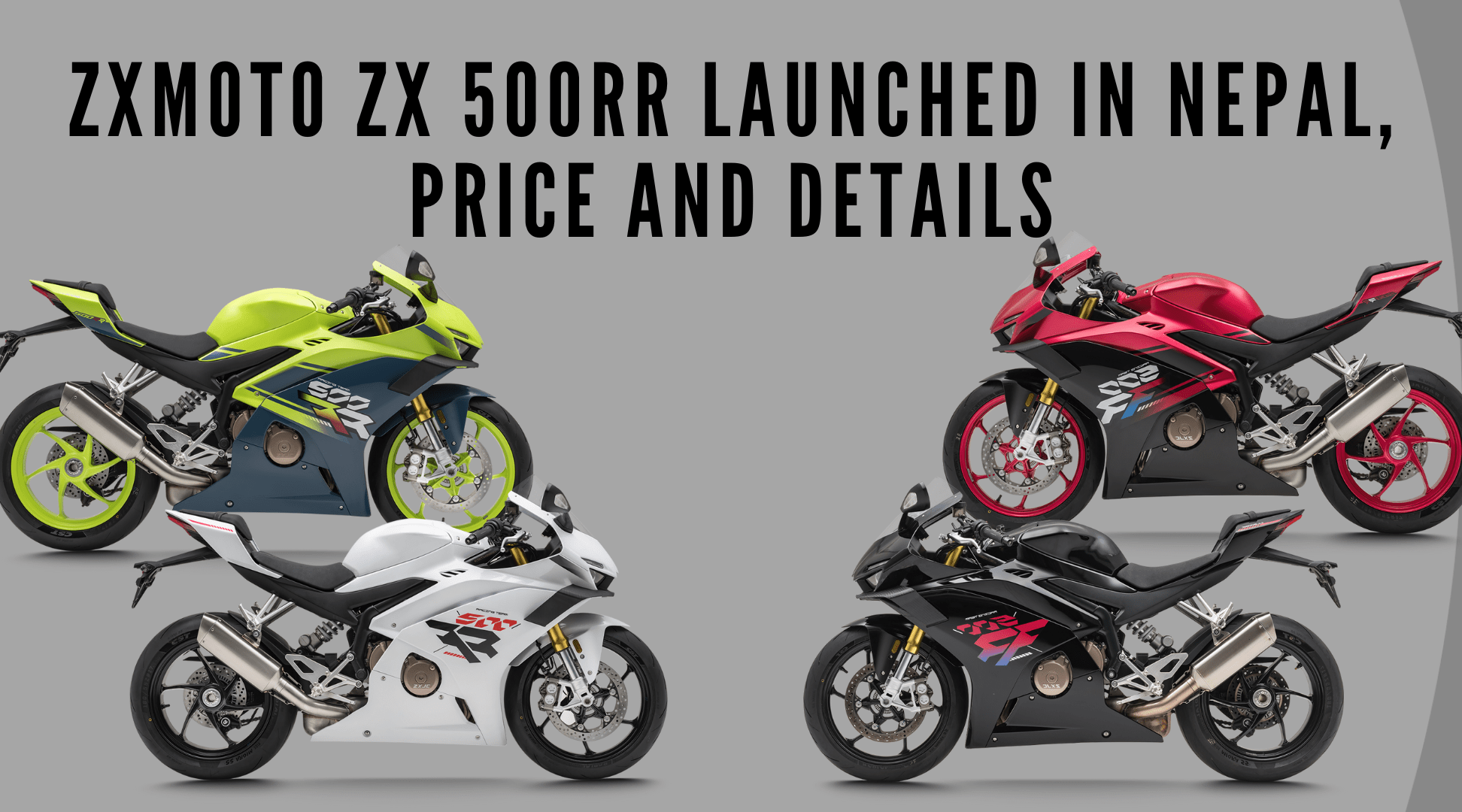 ZXMOTO ZX 500RR Launched In Nepal, Price And Details | Moto World Nepal